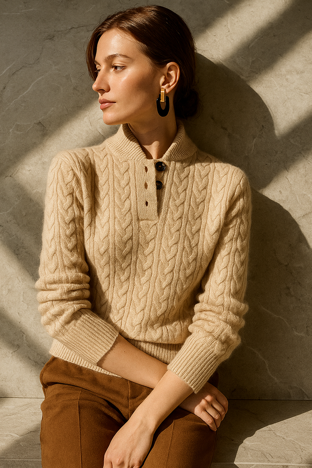 Alexandra-Up Cashmere Sweater – Lena toronto